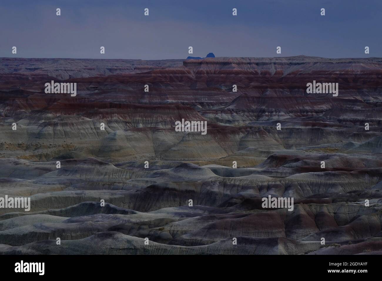 Winslow, Arizona, USA. 12th Aug, 2021. The Painted Desert north of ...