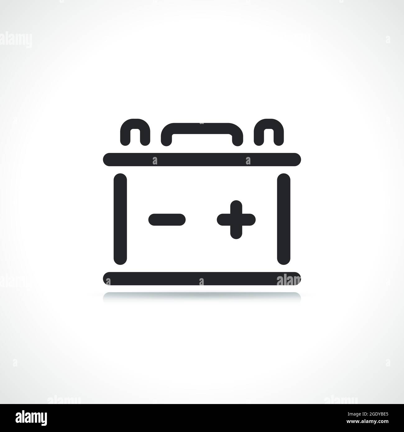 car battery thin line icon isolated design Stock Vector Image & Art - Alamy