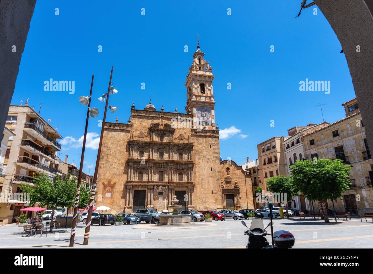 CHELVA, SPAIN - Jul 12, 2021: The picturesque architecture of Chelva, a ...
