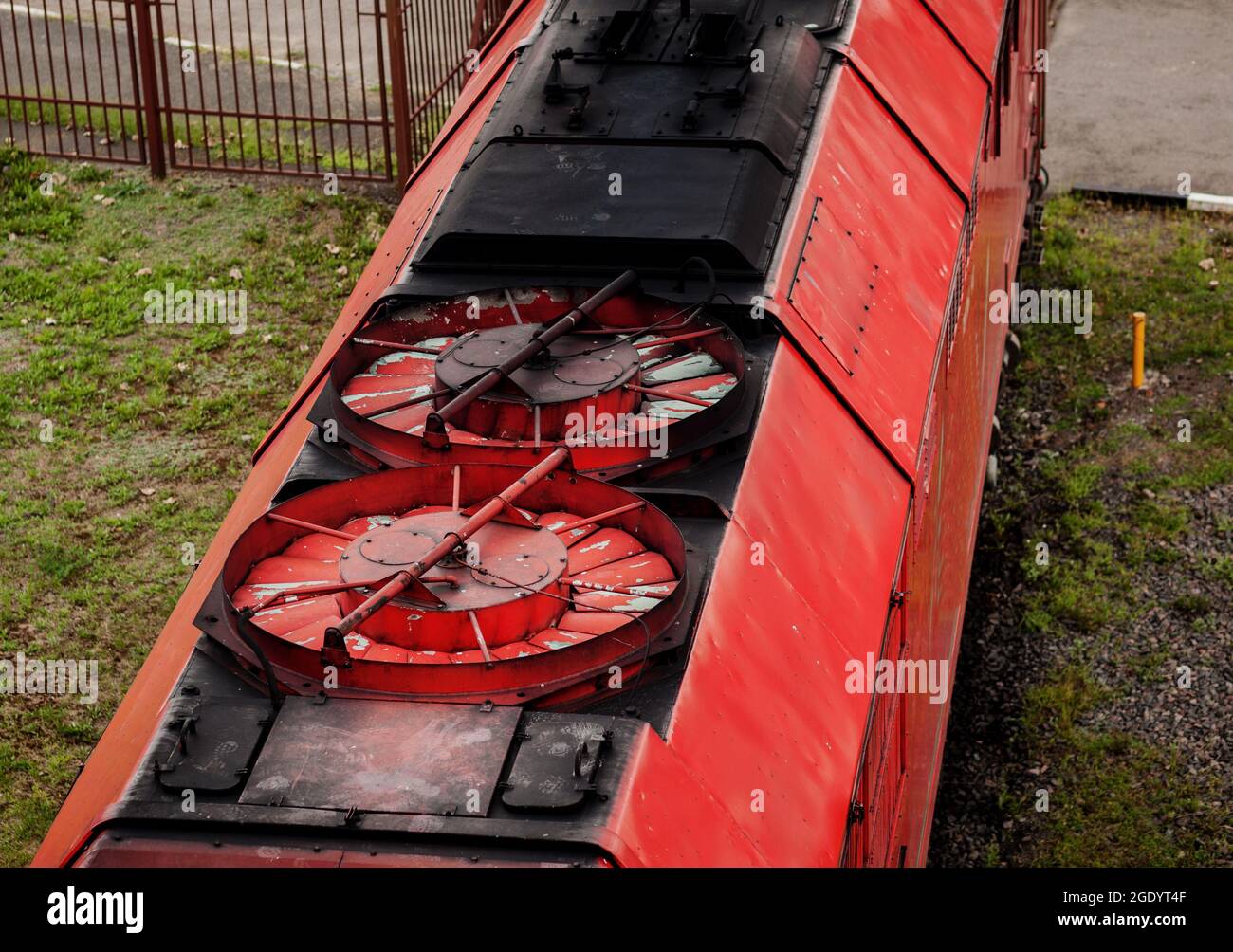 industrial freight train. top view Stock Photo - Alamy