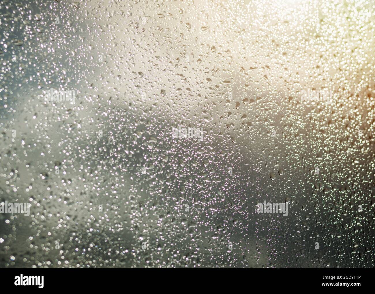 Water drops on window glass. Background photo Stock Photo - Alamy