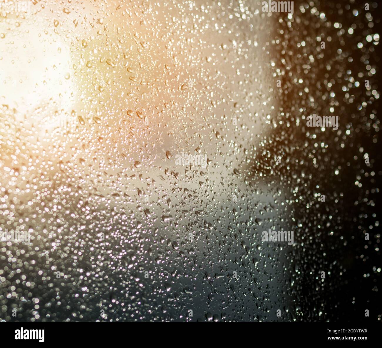 rain drops on clear window - can be used for display or montage your ...