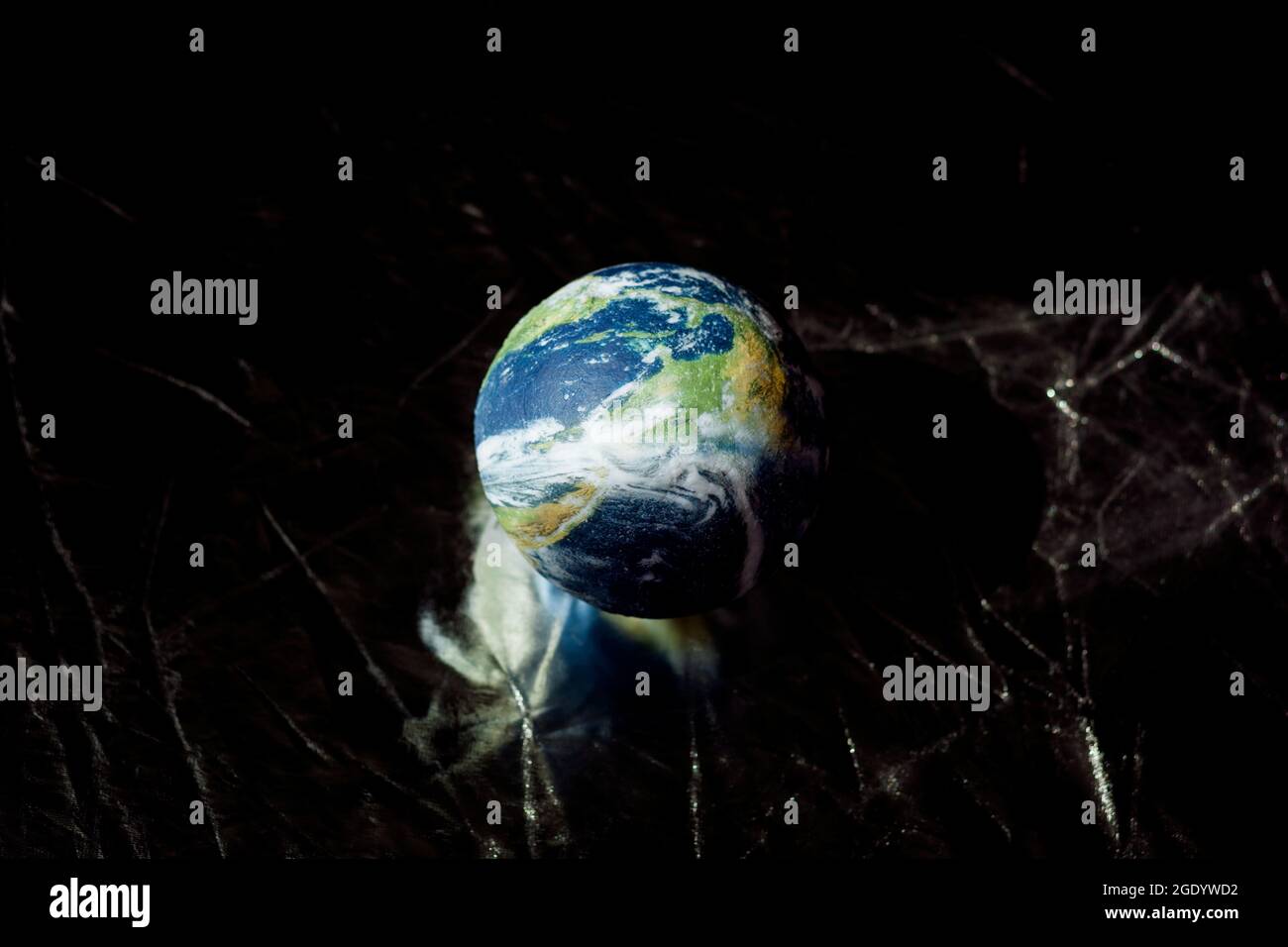 planet earth in miniature. layout earth Stock Photo - Alamy