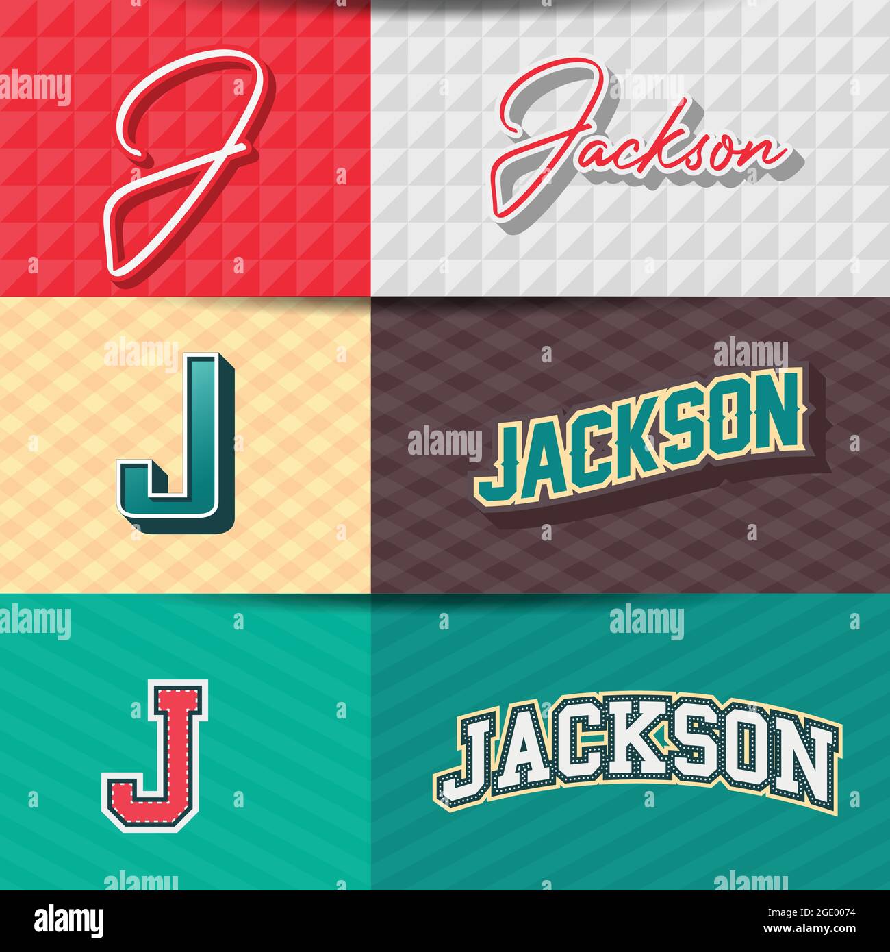 Jackson family Stock Vector Images - Alamy