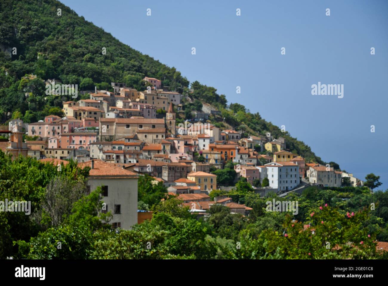 Panoramic view of Maratea, a medieval town in the Basilicata region ...