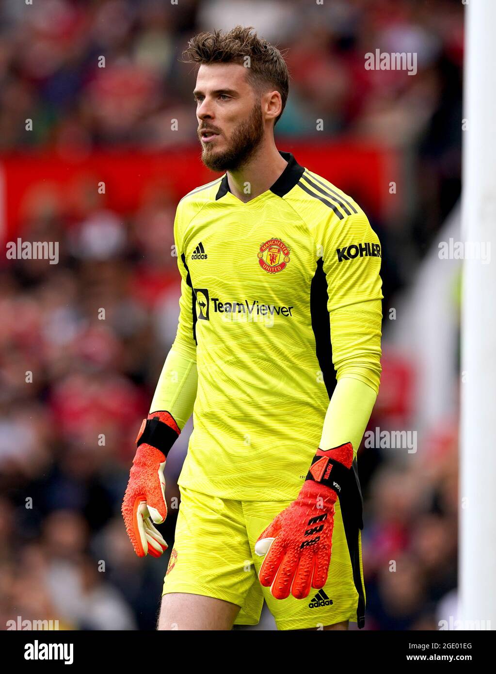 Manchester United goalkeeper David de Gea during the Premier League ...