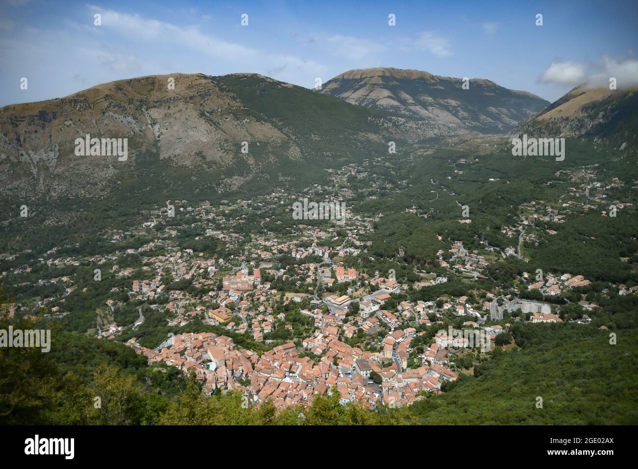 Panoramic view of Maratea, a medieval town in the Basilicata region ...