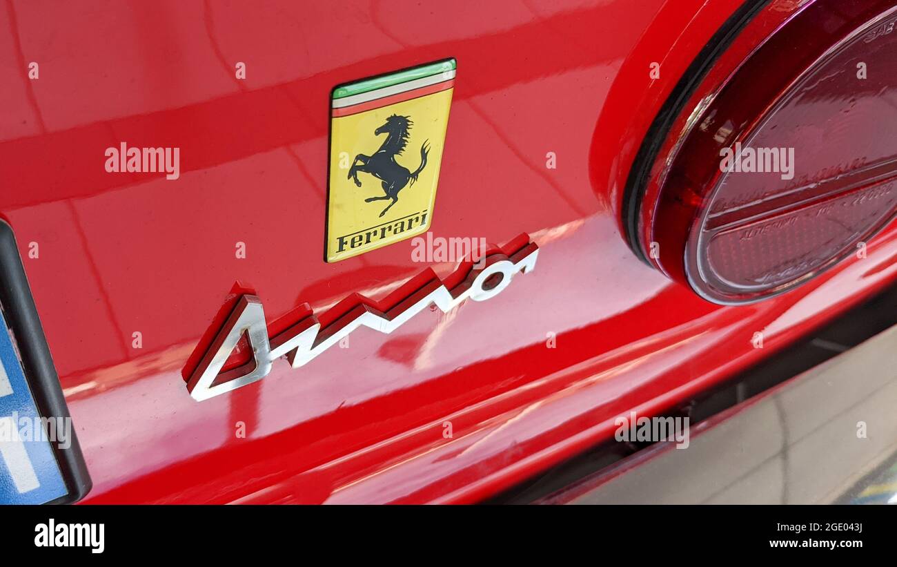 Bordeaux , Aquitaine France - 20 15 2020 : Ferrari dino logo sign and ...