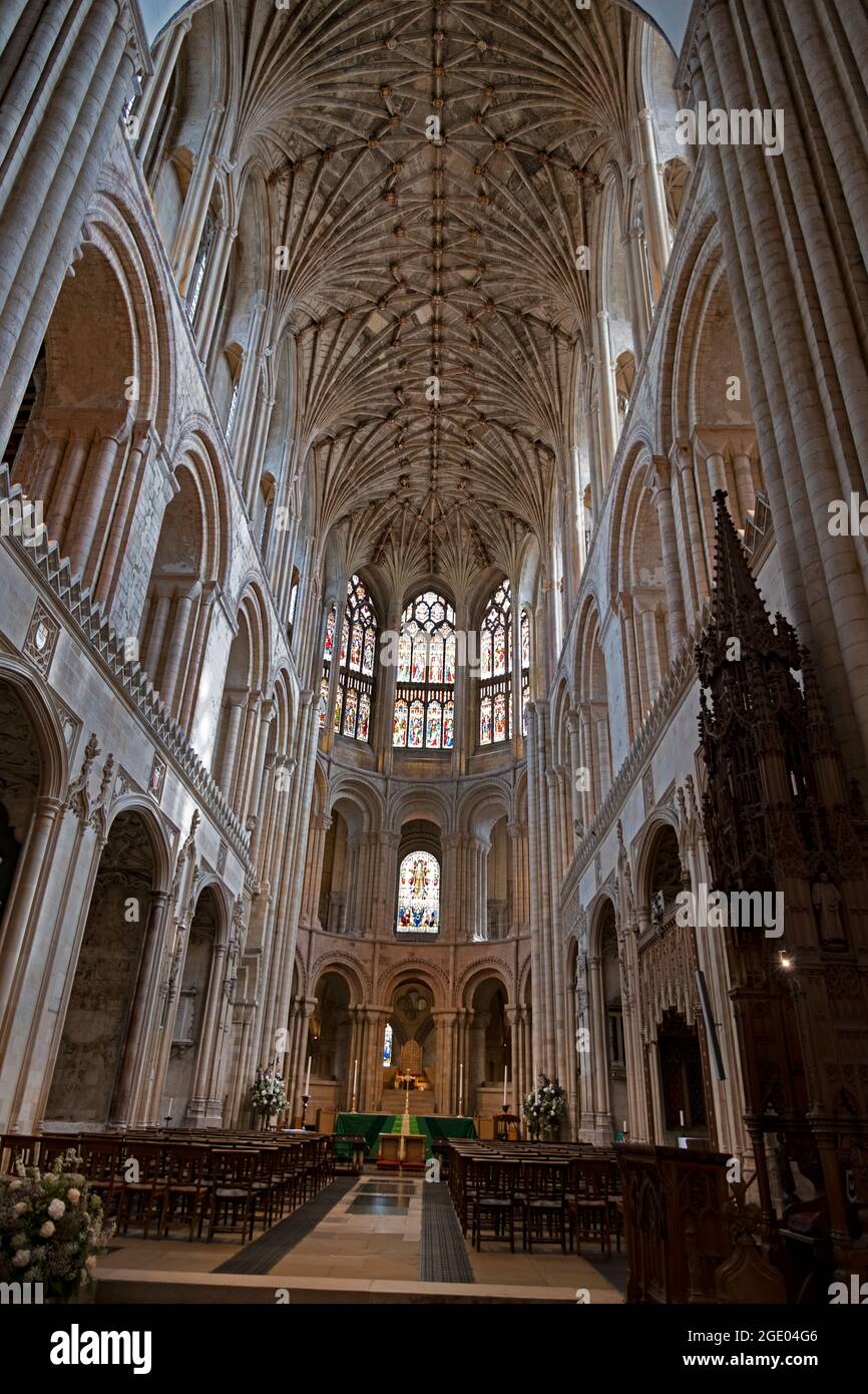 Inside Norwich Cathedral, Norfolk Stock Photo - Alamy