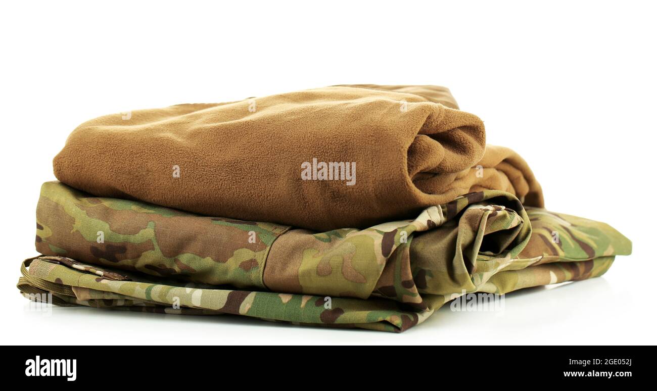 Army uniform, isolated on white Stock Photo - Alamy