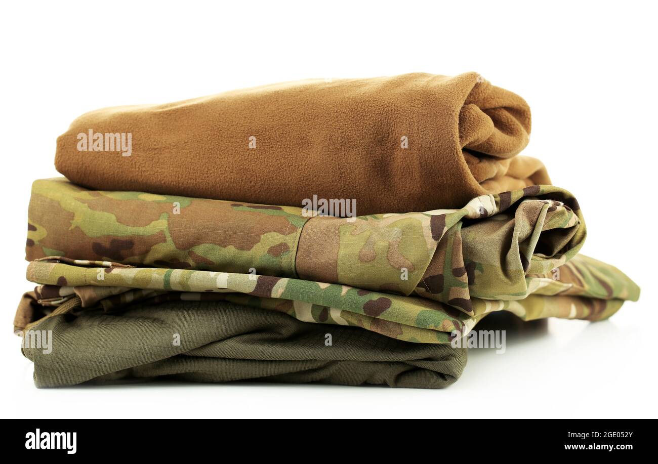 Army uniform, isolated on white Stock Photo - Alamy
