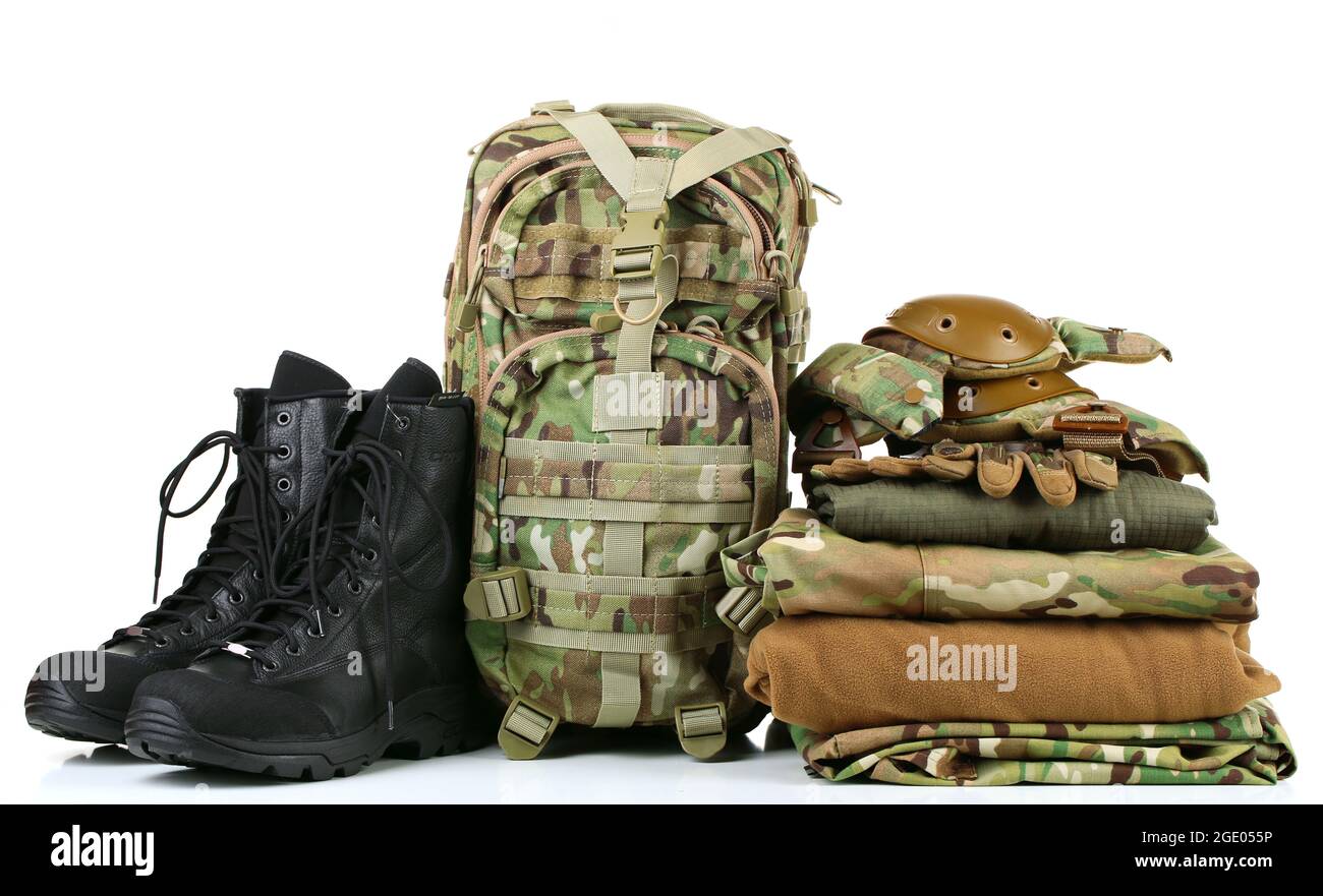 Army uniform, isolated on white Stock Photo - Alamy
