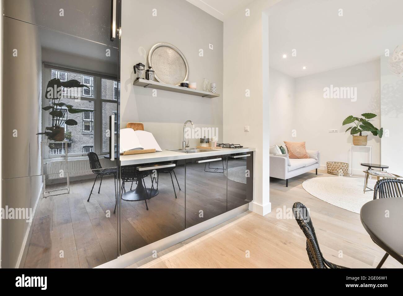 Interior of a beautiful kitchen of an elite house Stock Photo - Alamy