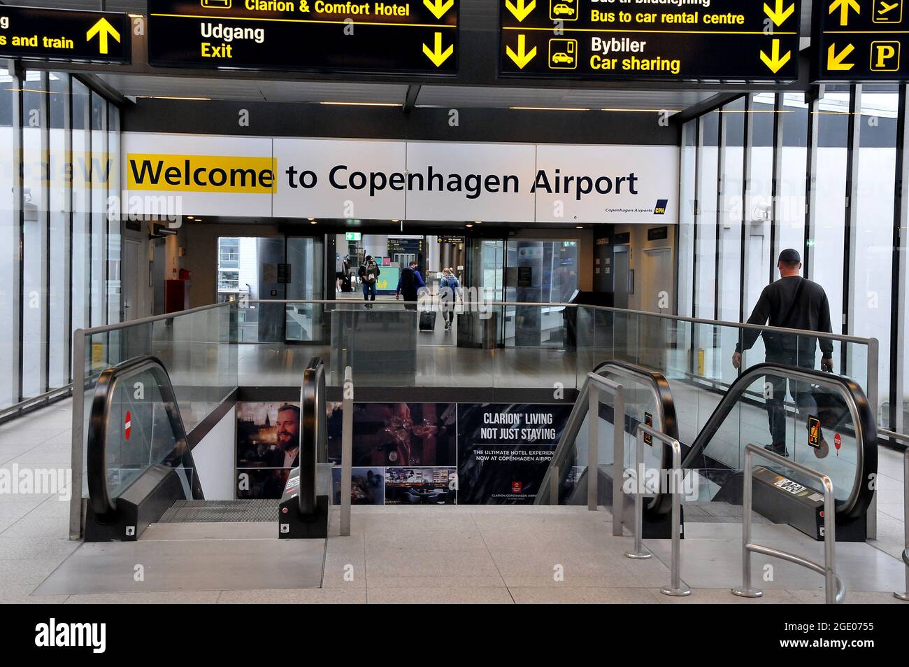 Kastrup/ Denmark. 15 August 2021,/Travellers arrivial and depart from ...