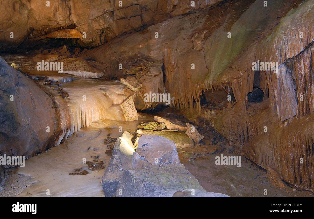CHEDDAR CAVES SOMERSET, APRIL 2009 PIC MIKE WALKER Stock Photo - Alamy