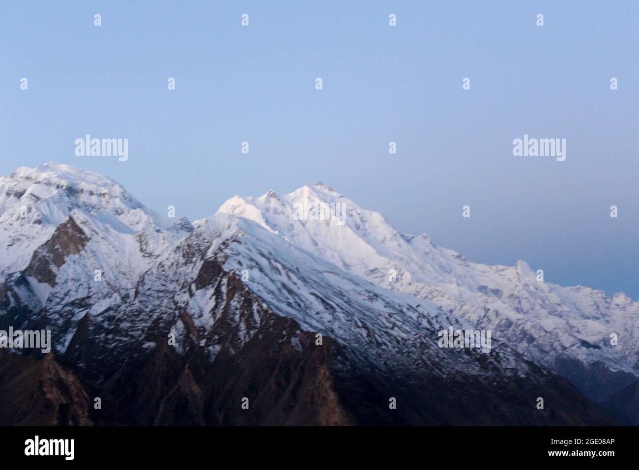 The Hunza mountainous valley in the autonomous Gilgit-Baltistan region ...