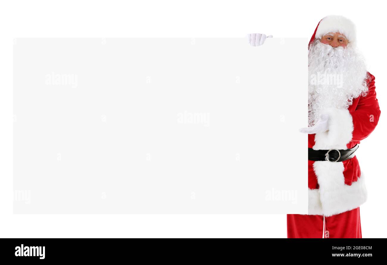 Santa Claus isolated on white background Stock Photo - Alamy