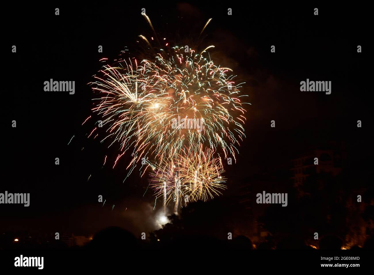 Fallas valencia night fireworks hi-res stock photography and images - Alamy