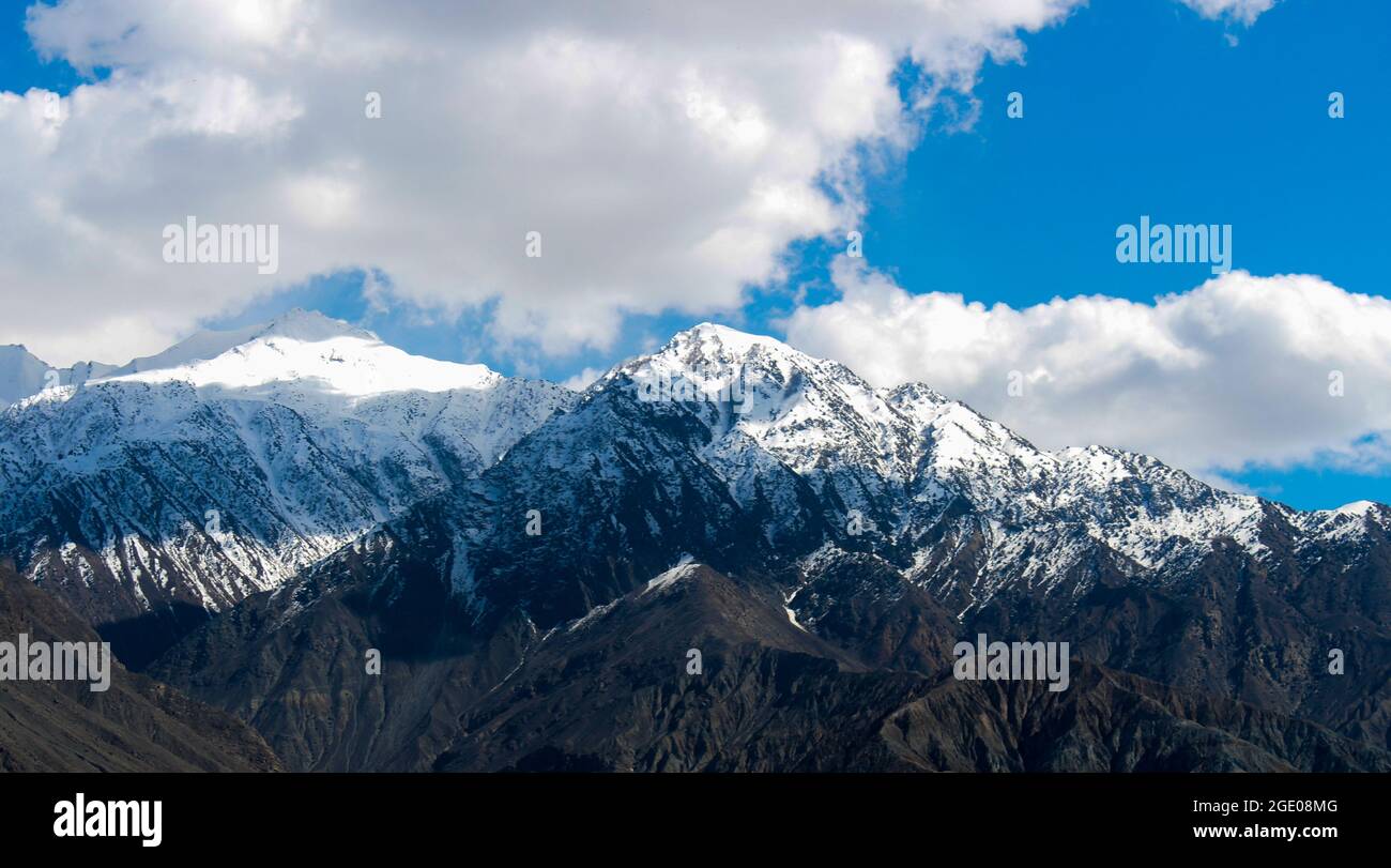 The Hunza mountainous valley in the autonomous Gilgit-Baltistan region ...