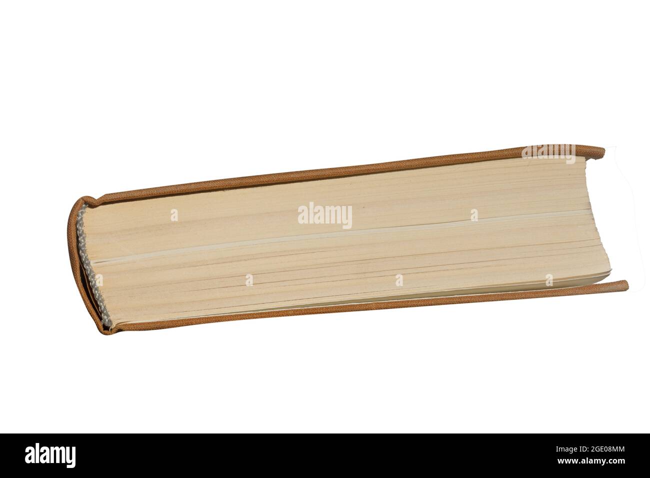 paper book side view is isolated on a white background. High quality ...