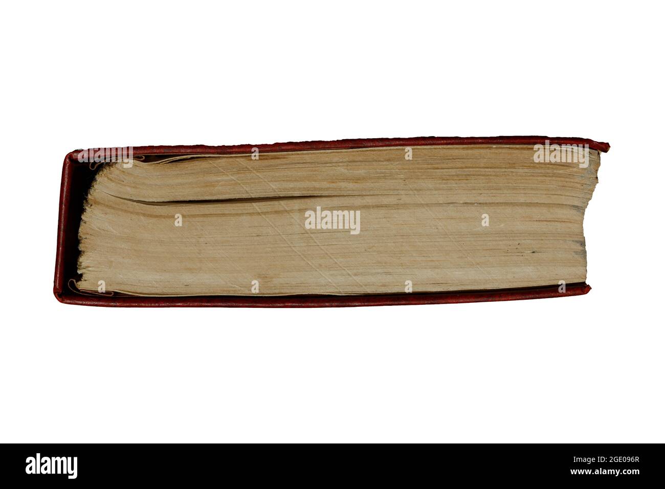 paper book side view is isolated on a white background. High quality ...