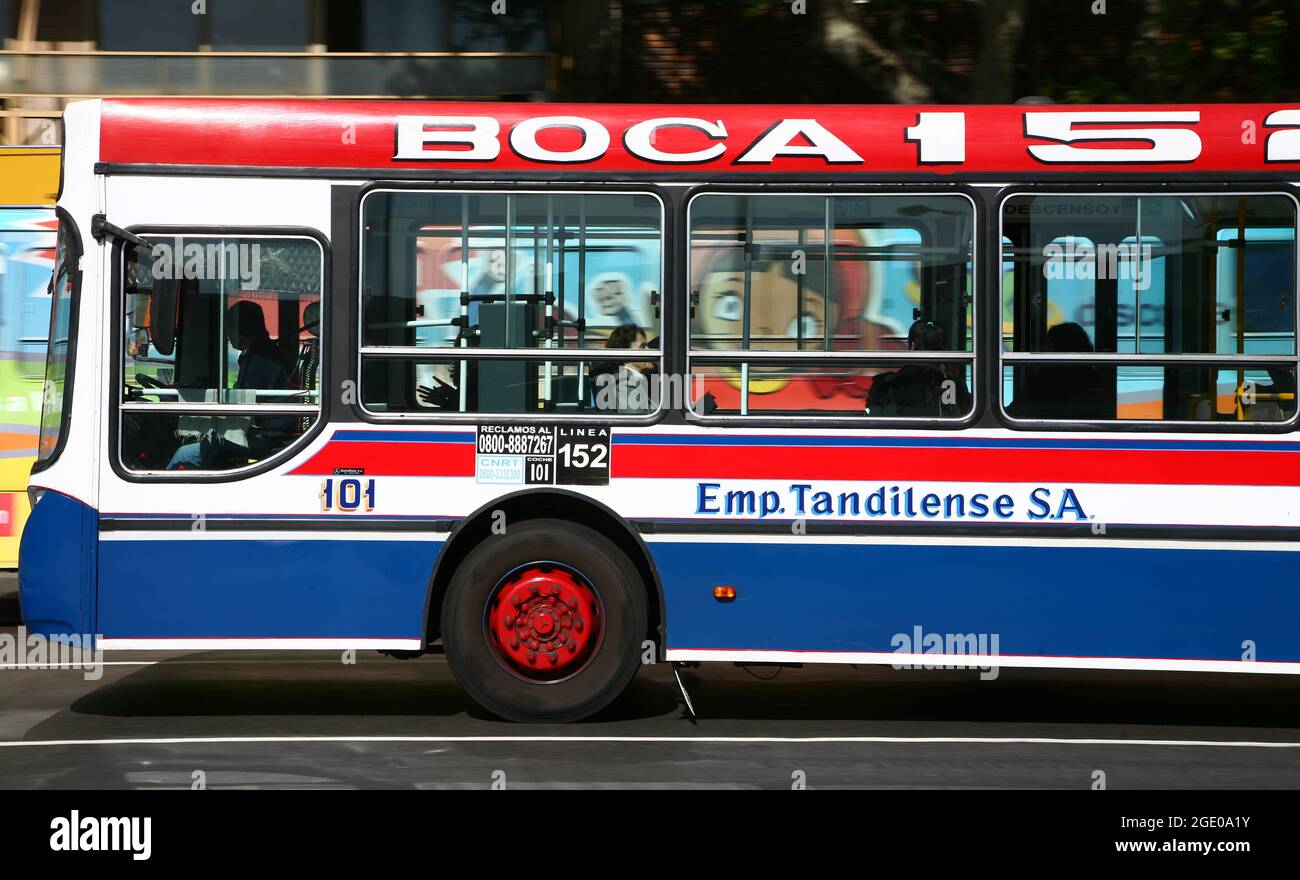 Bus in the streets in Buenos Aires Argentina 2009 Stock Photo - Alamy