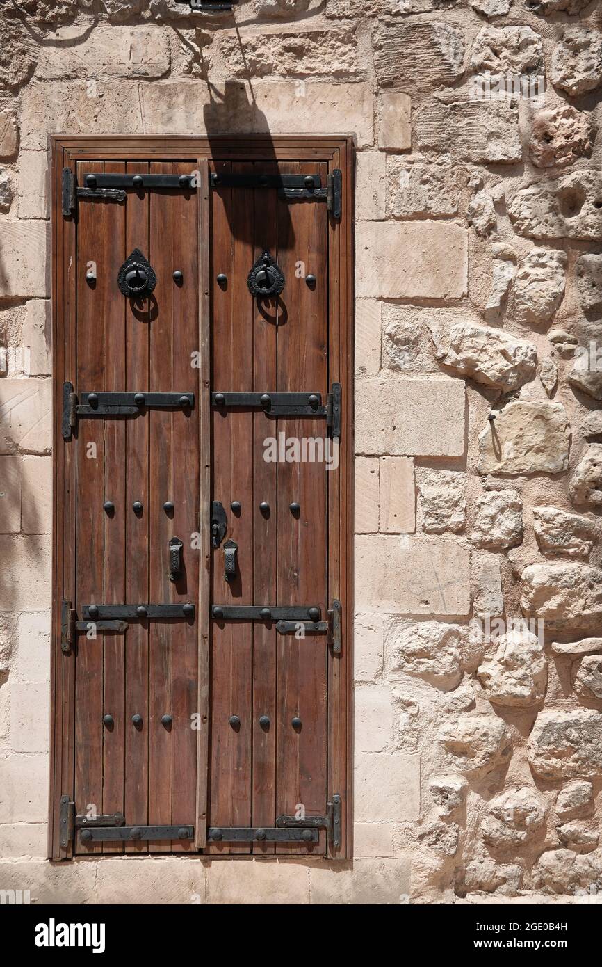 Wood Door Wrought Iron High Resolution Stock Photography and Images - Alamy