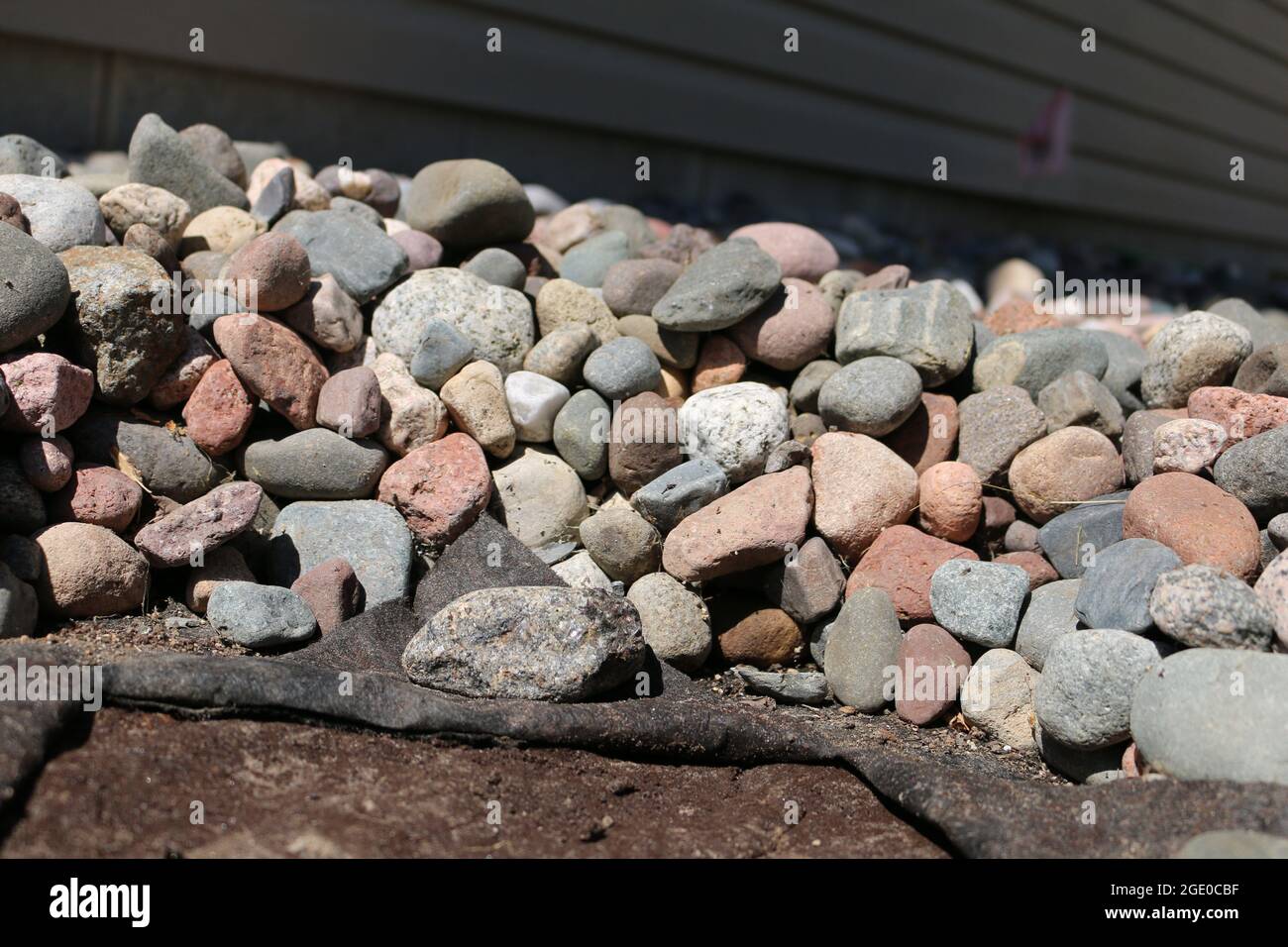 Garden tarp cut open Stock Photo - Alamy