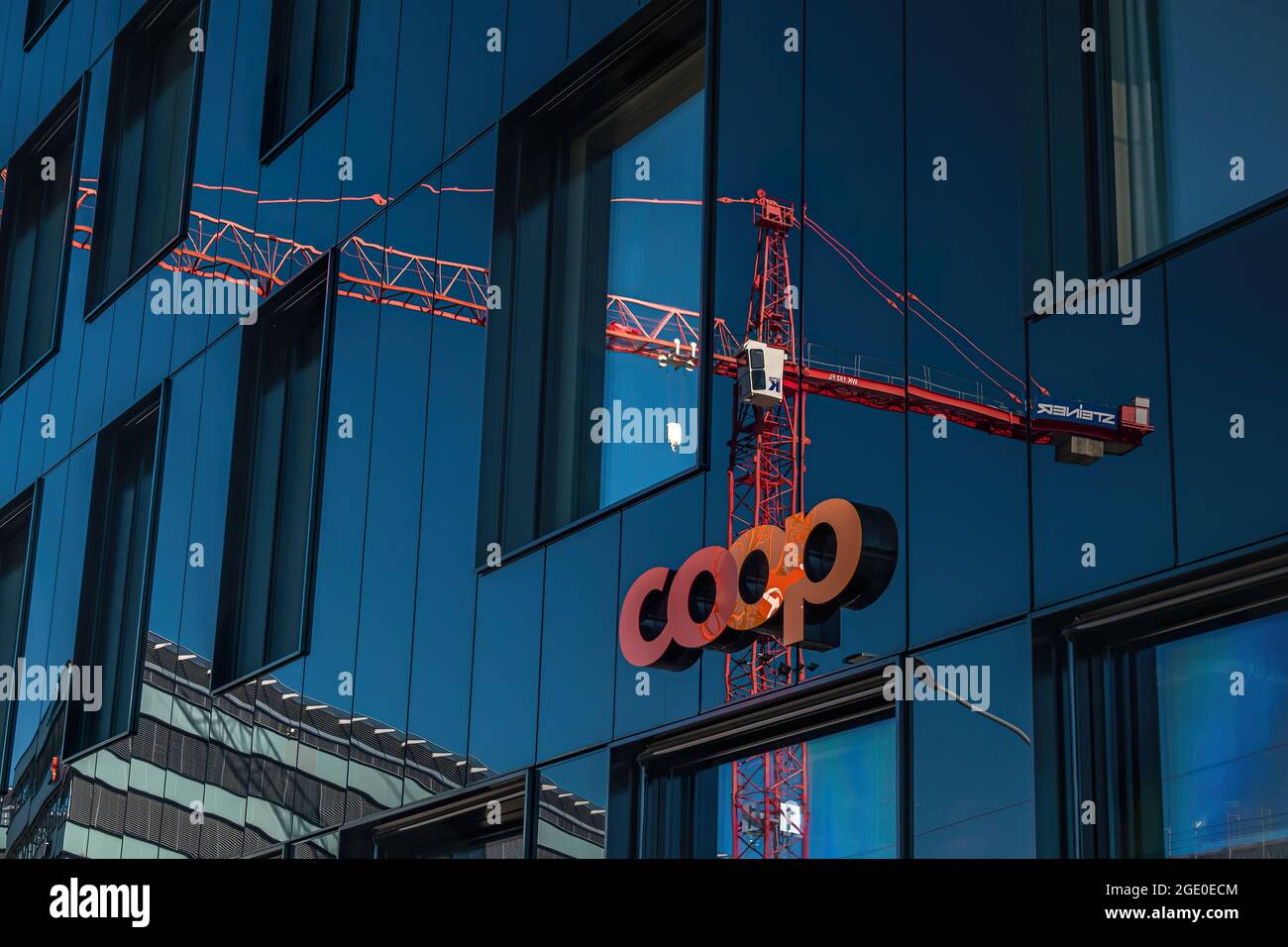 ALTSTETTEN-ZH, SWITZERLAND - FEBRUARY 20, 2020: On the wall of the ...