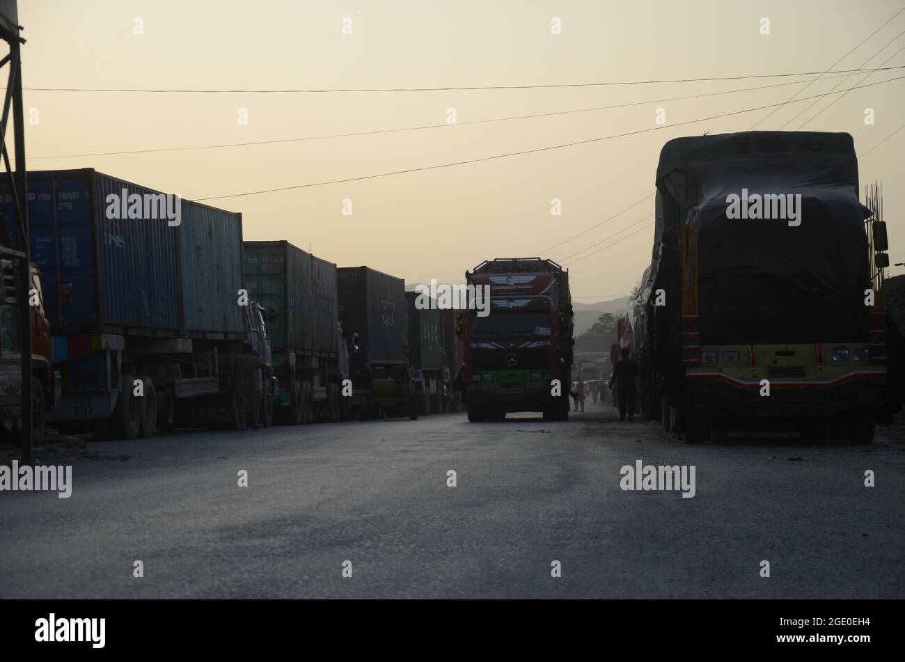 Peshawar, Pakistan. 15th Aug, 2021. The border crossing between ...
