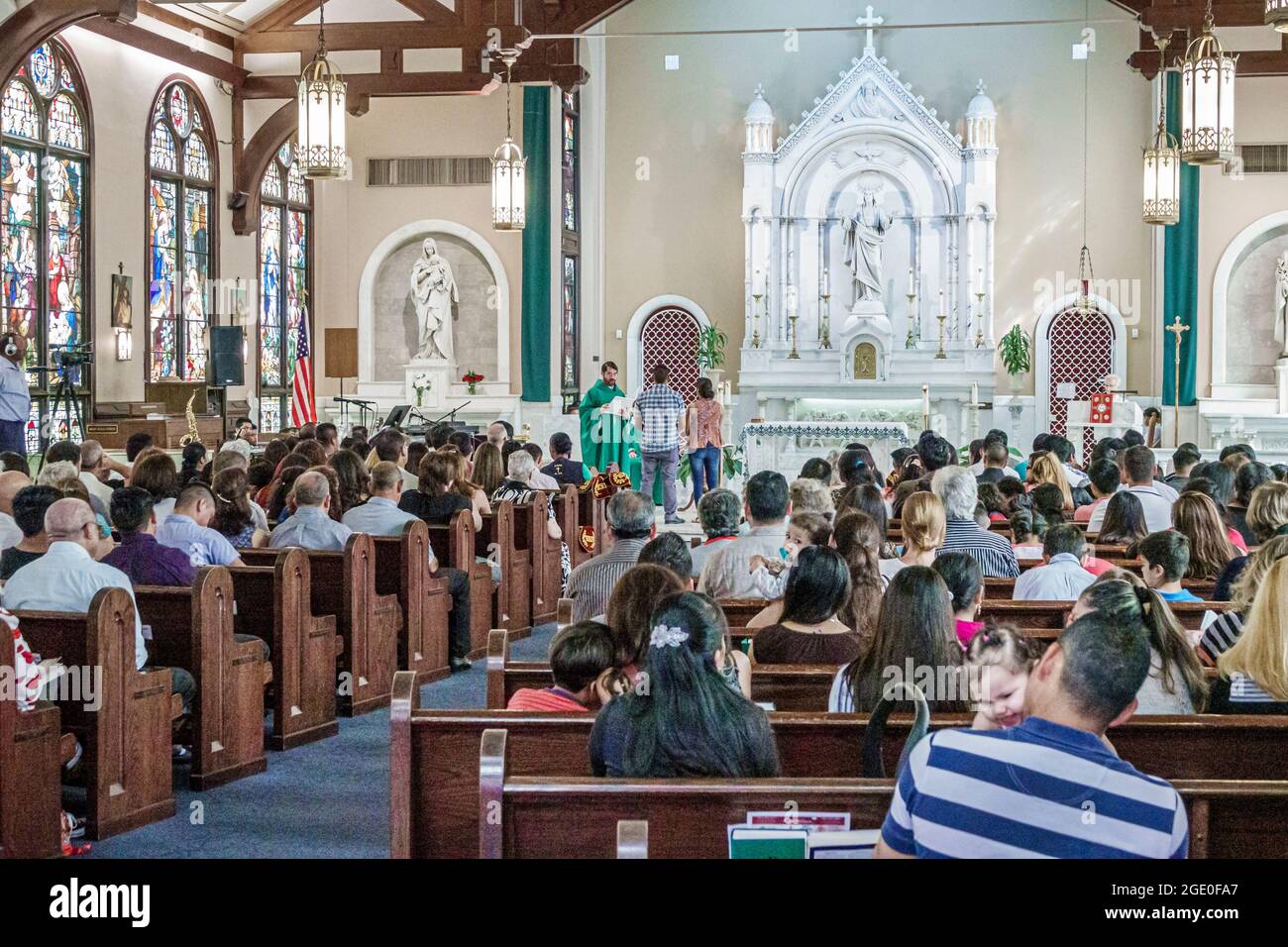 West Palm Beach Florida,St. Saint Ann Catholic Church,Sunday service ...