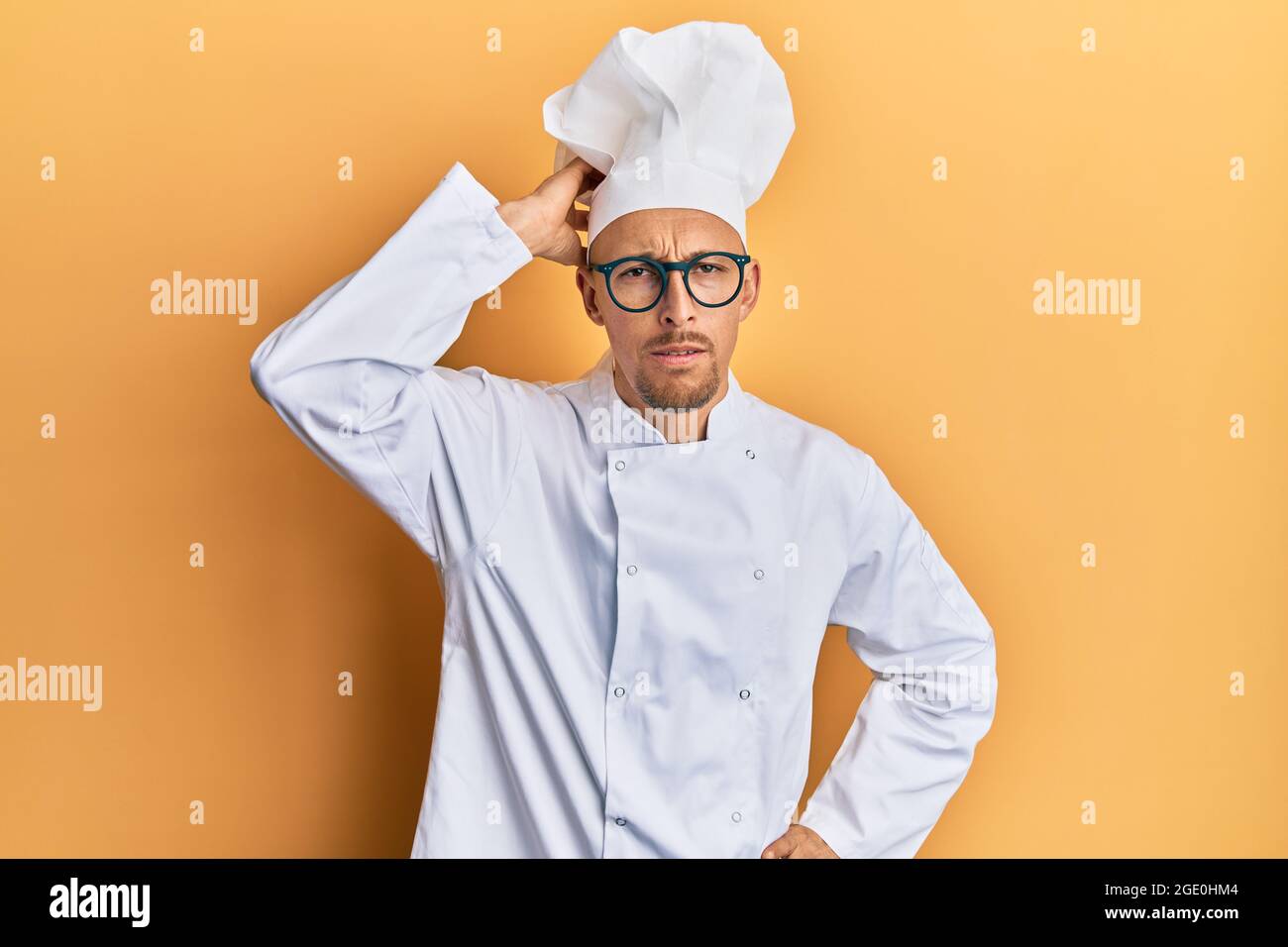 Bald chef head hi-res stock photography and images - Alamy