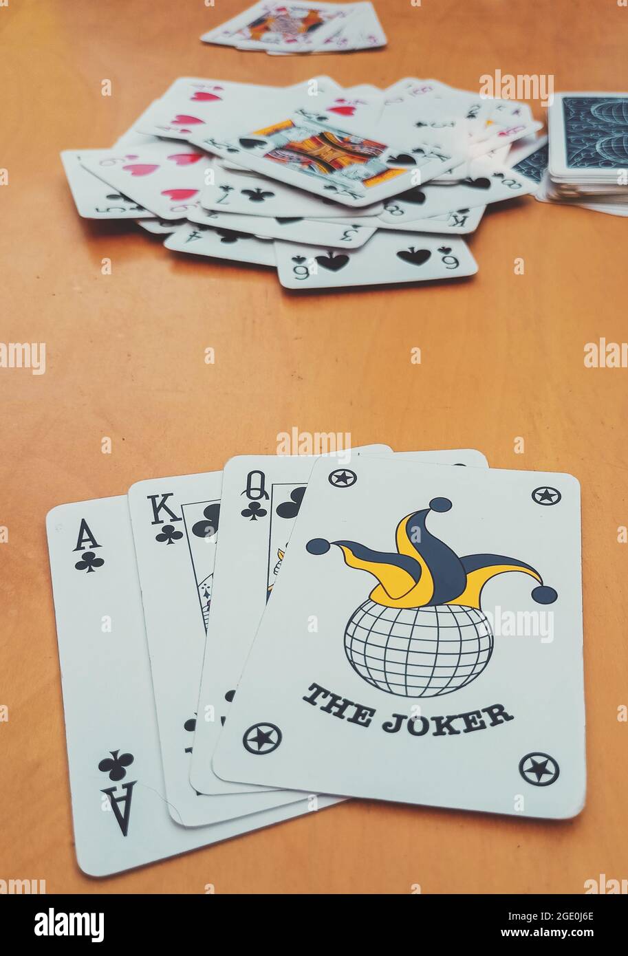 Game playing card joker card hi-res stock photography and images - Alamy