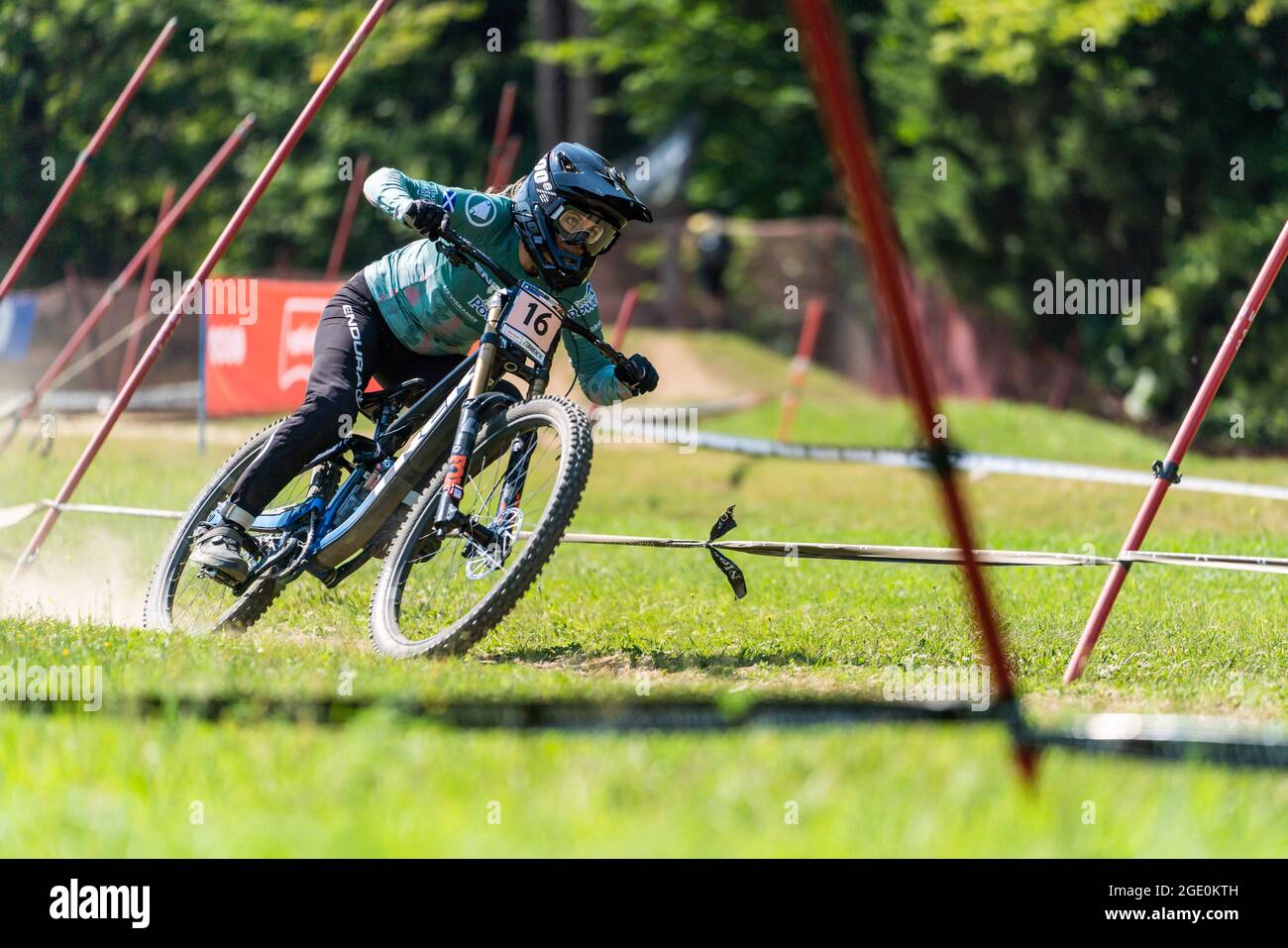 Mikayla PARTON of Great Britain during the 2021 Mountain Bike World Cup ...