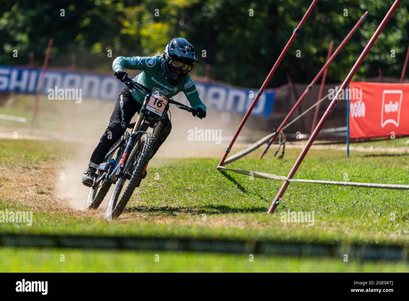 Mikayla PARTON of Great Britain during the 2021 Mountain Bike World Cup ...