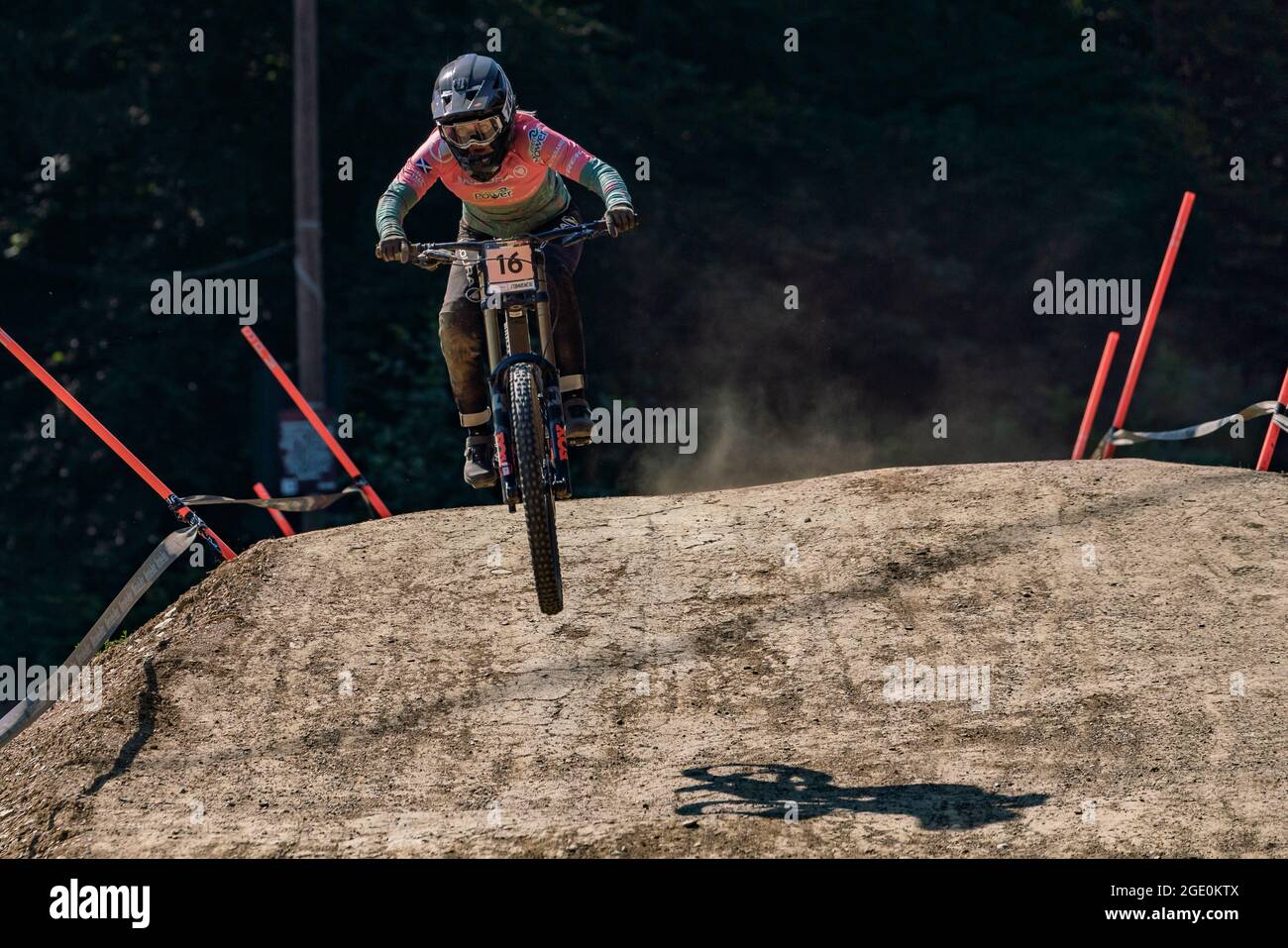 Mikayla PARTON of Great Britain during the 2021 Mountain Bike World Cup ...