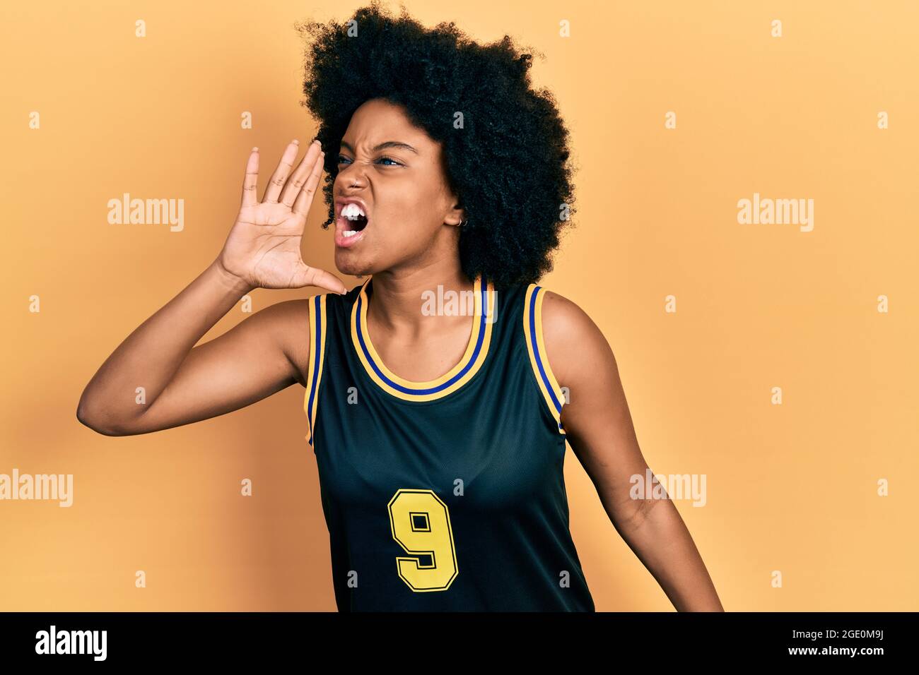 Portrait scream woman basketball hi-res stock photography and images ...