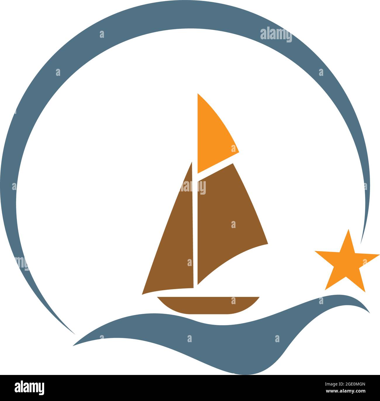 Sailboat logo icon design vector illustration template Stock Vector ...