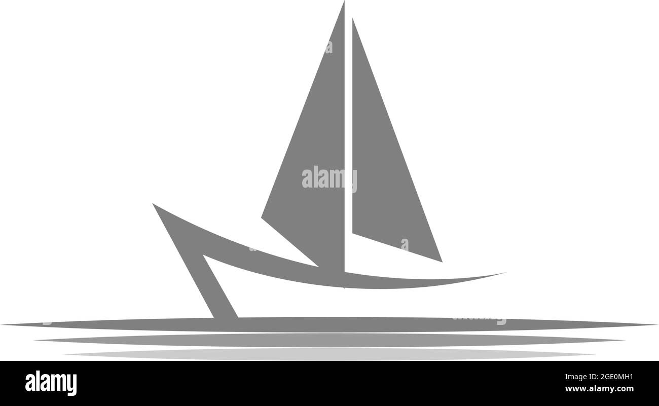 Sailboat logo icon design vector illustration template Stock Vector ...