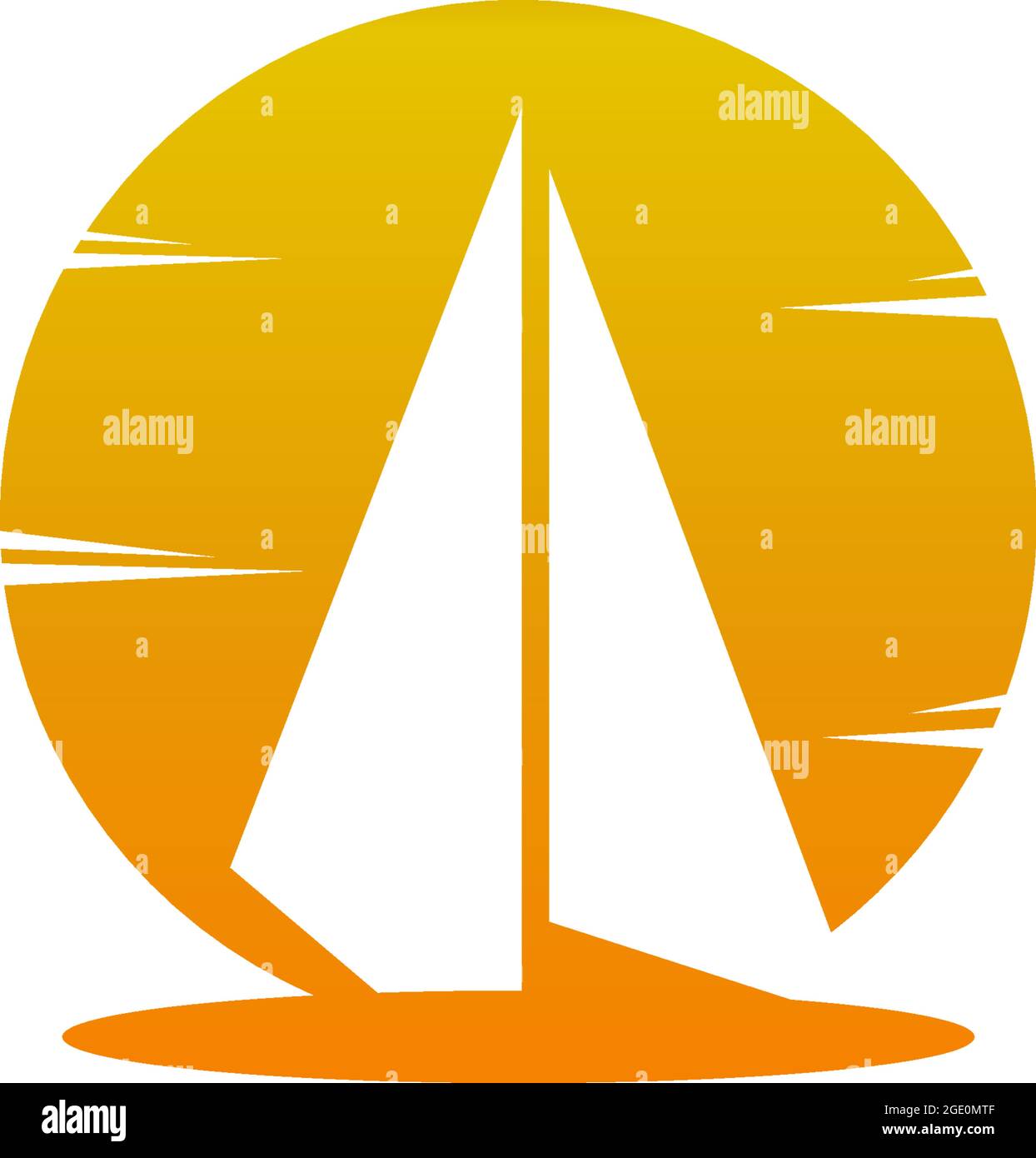 Sailboat logo icon design vector illustration template Stock Vector ...