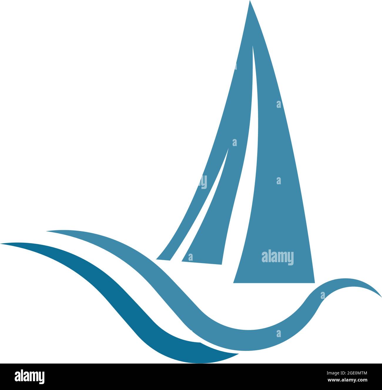 Sailboat logo icon design vector illustration template Stock Vector ...
