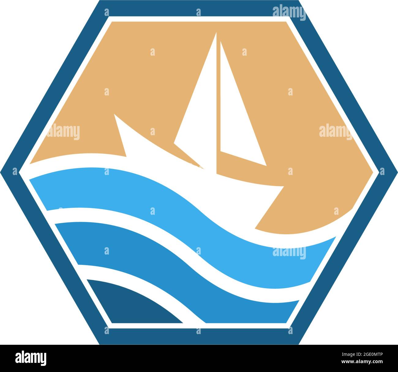 Sailboat logo icon design vector illustration template Stock Vector ...