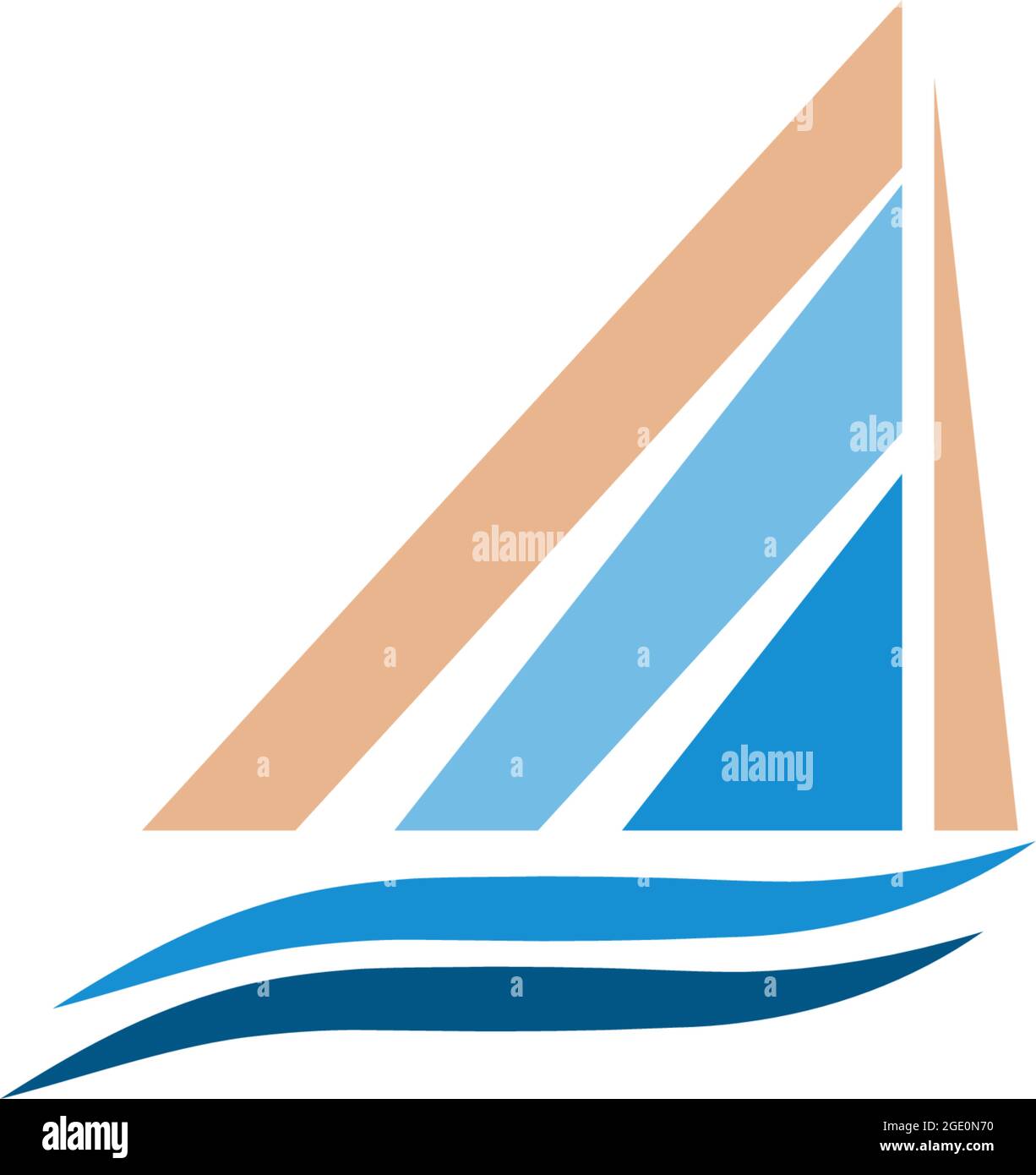 Sailboat logo icon design vector illustration template Stock Vector ...