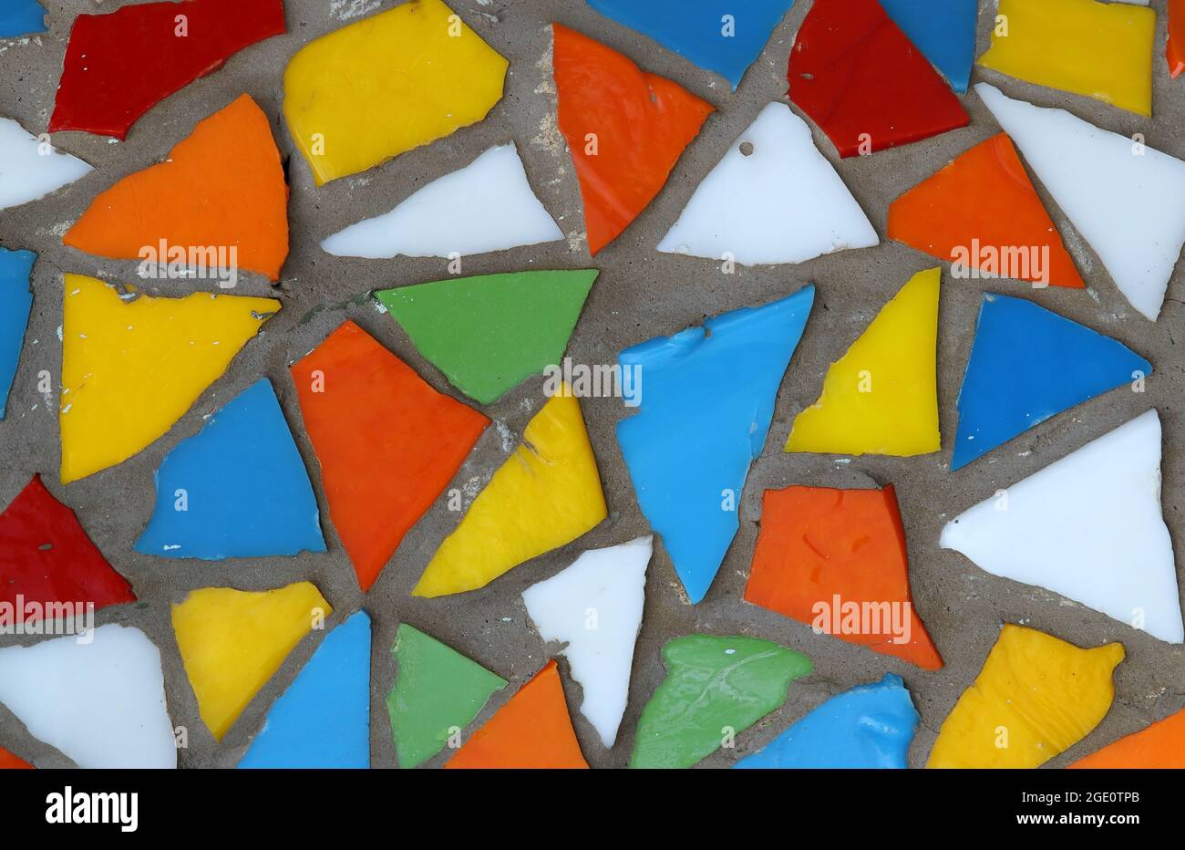 Vintage colorful mosaic background. Mosaic pattern close up in retro ...