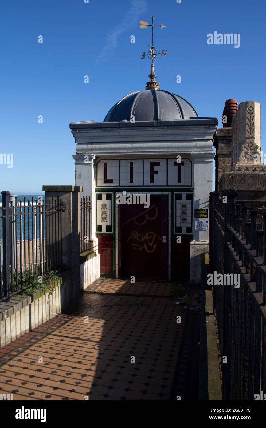 The East Cliff lift in Ramsgate - and Edwardian beach lift - Kent ...