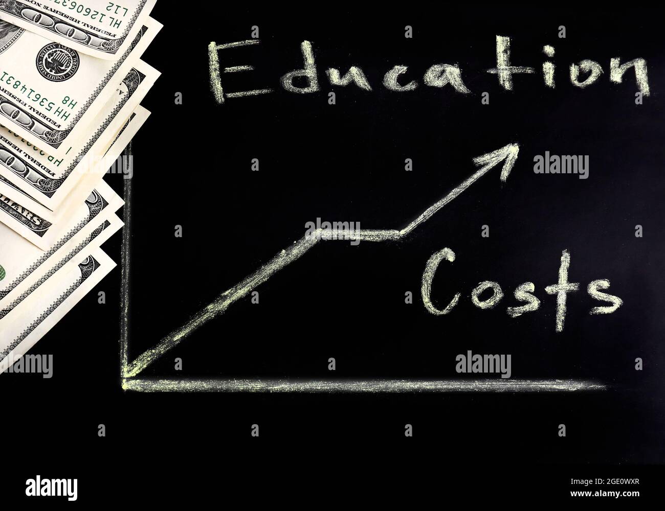 Education costs concept Stock Photo - Alamy