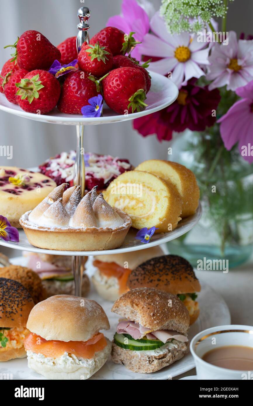 High tea cake stand hi-res stock photography and images - Alamy