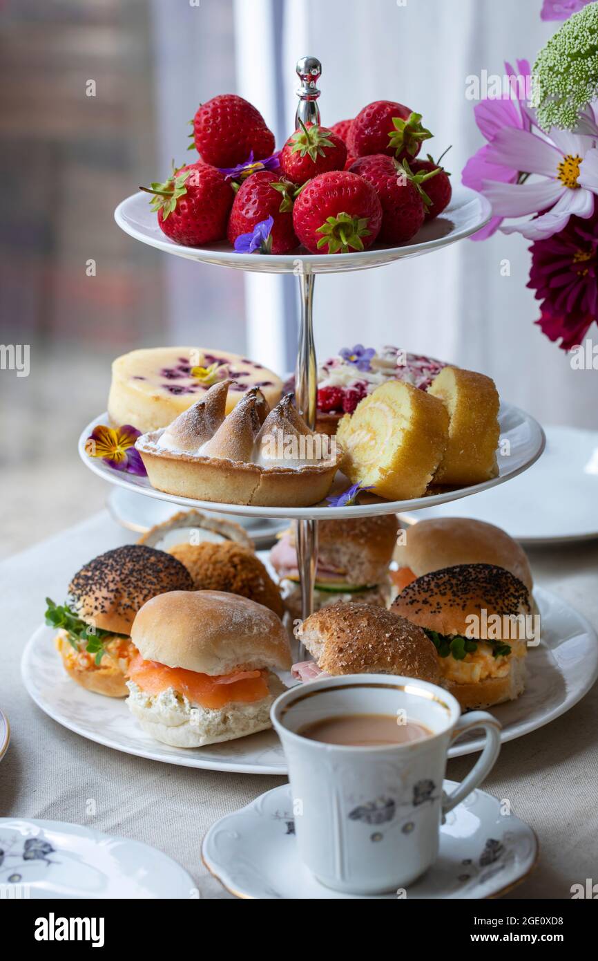 High tea cake stand hi-res stock photography and images - Alamy