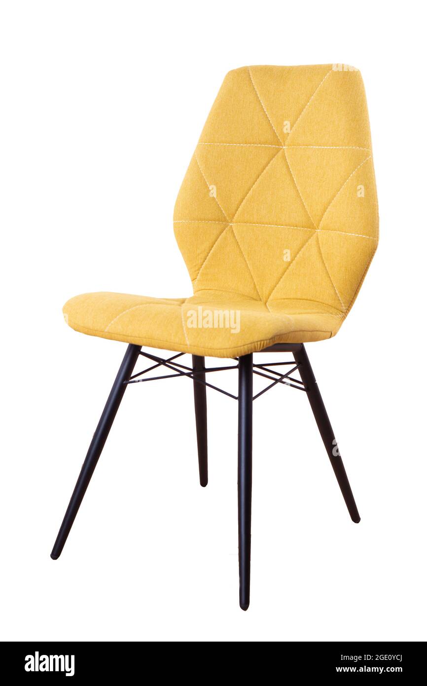 Living room yellow armchair Cut Out Stock Images & Pictures - Alamy