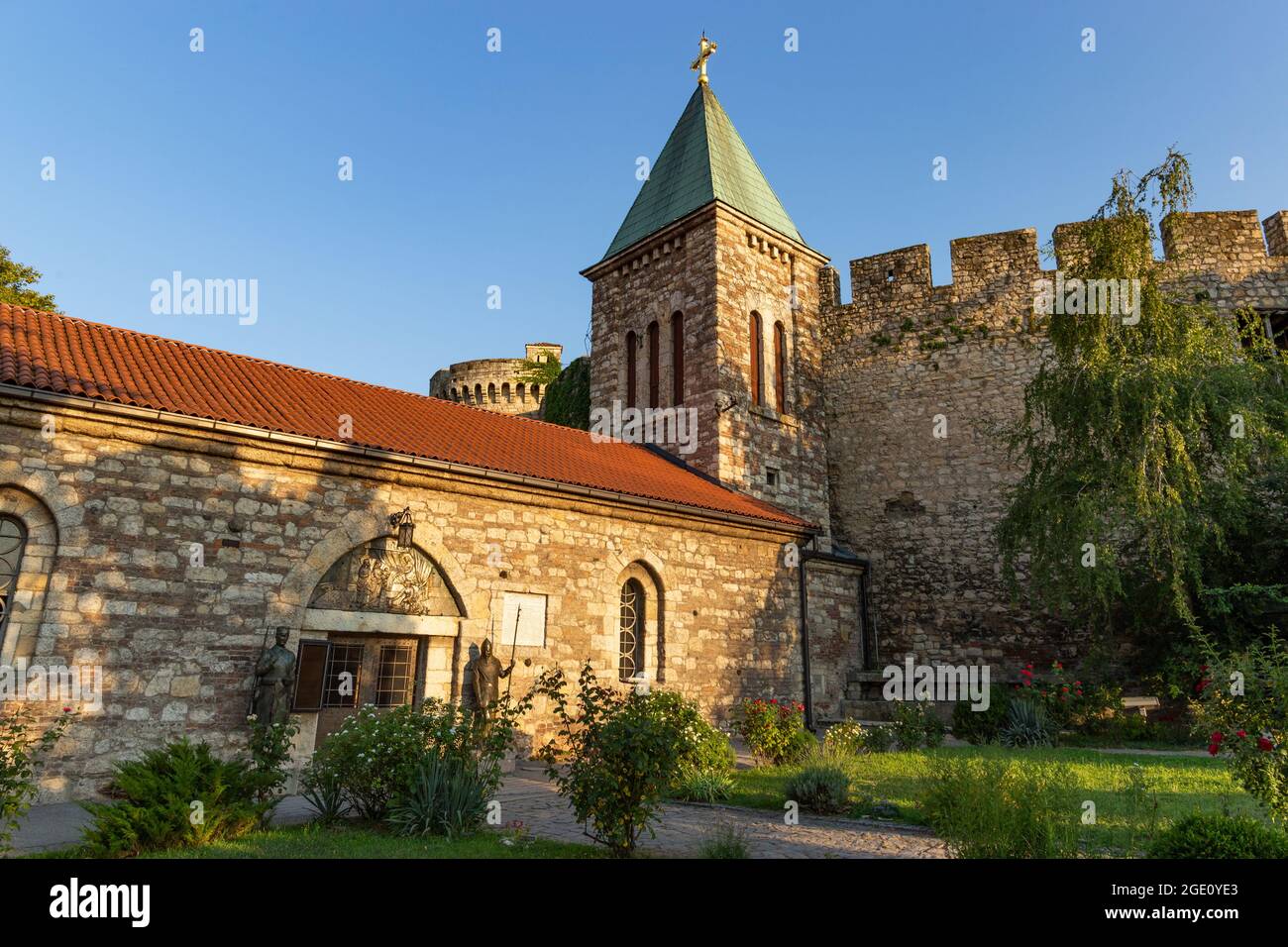 Ruzica Church. The name means Little Rose Church. Kalemegdan Park in ...